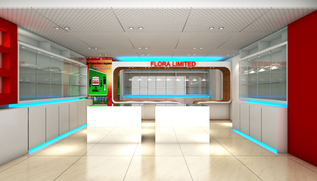 Flora Showroom Multiplan Centre 3D & Complete Project By CIL