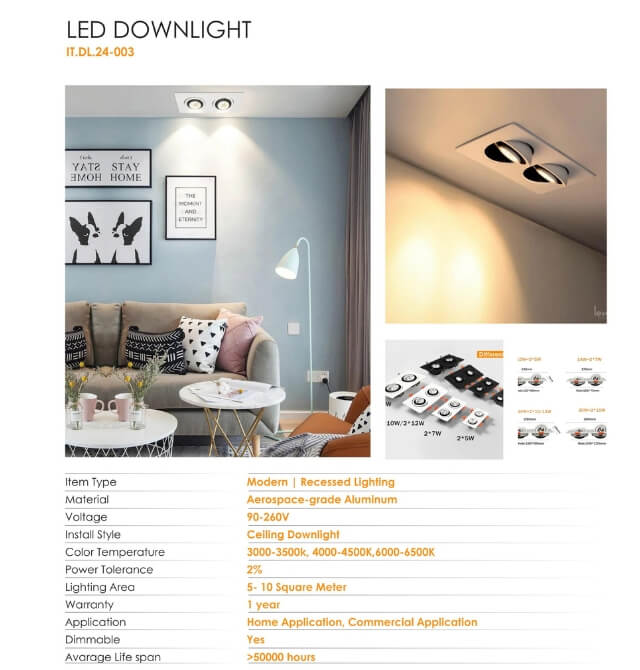 LED Downlight Best Price In Bangladesh | Circle Interior Ltd